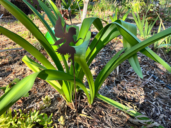 Solid Corten Steel rust Fairy-4 - Faeren Designs